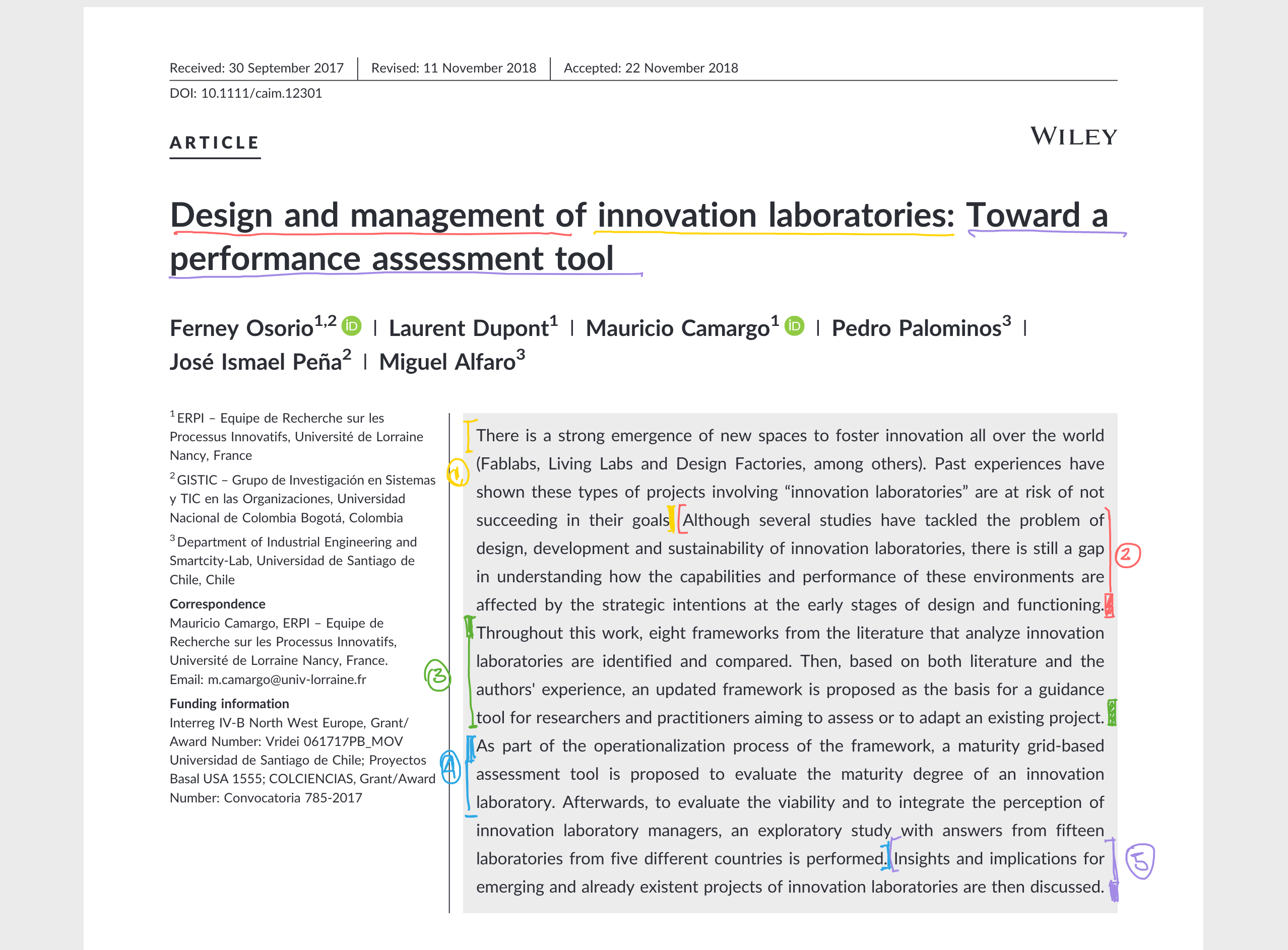 CI12 – TD2 : Literature review